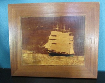 Marquetry picture | Etsy