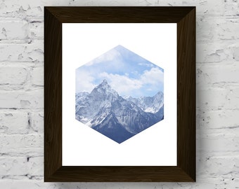 Hexagon artwork | Etsy