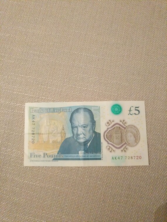 AK 47 five pound note