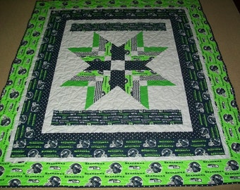 Unique seahawks quilt related items | Etsy