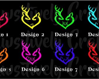 Deer family decal | Etsy