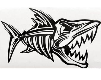 Bone fish decal | Etsy