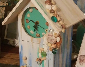 Sea glass clock | Etsy