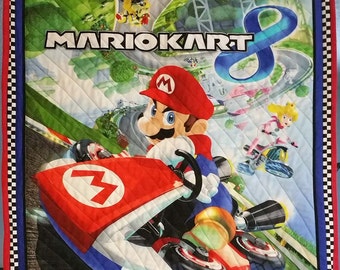 Mario kart blanket | Etsy