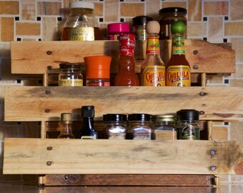 Rustic spice rack | Etsy