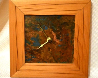 Copper wall clock | Etsy