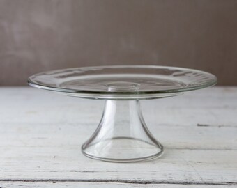 Glass cake stand | Etsy