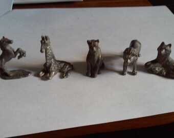 Pewter animals | Etsy