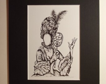 Matte black mask | Etsy