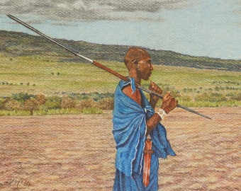 Guerrier masai | Etsy