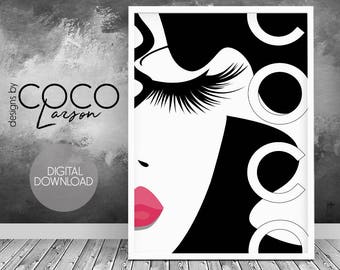 Coco chanel poster | Etsy