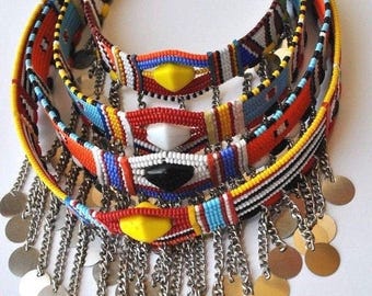Masai necklace | Etsy