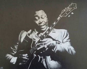 Bb king art | Etsy