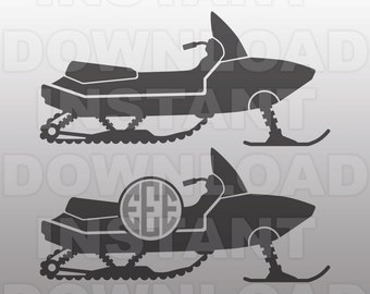 Snowmobile decal | Etsy