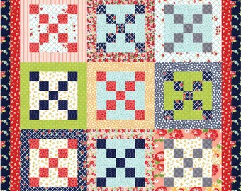 PDF Quilt Pattern Lap or Baby size....Quick and Easy Layer
