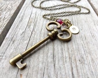 Monogram necklace | Etsy