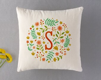 Initial cushion | Etsy