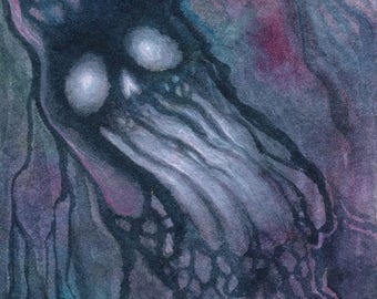 Horror painting | Etsy