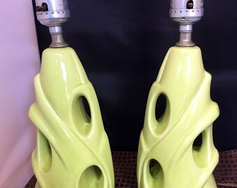 Chartreuse lamp | Etsy