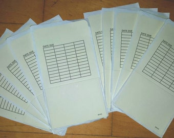 Library due date | Etsy