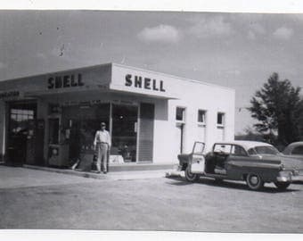 Shell gas station | Etsy