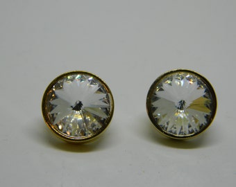 Fake diamond studs | Etsy