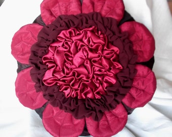 Satin ruffle pillows | Etsy