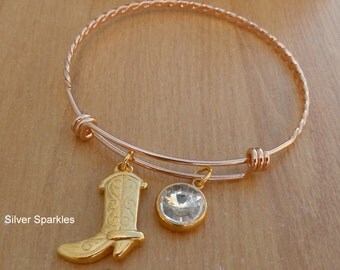 Boot bracelet | Etsy