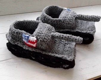 Army tank slippers | Etsy