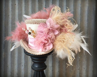 Pink tea party hat | Etsy