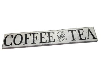 Coffee and tea sign | Etsy