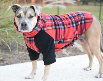 Plaid dog coat | Etsy