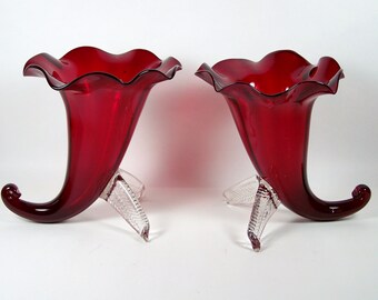 Ruffled rim vase | Etsy