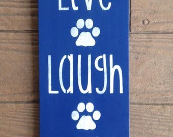 Wood dog sign | Etsy