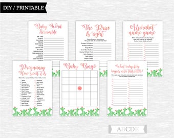 Printable Retro Housewife themed Bridal Shower Games Word