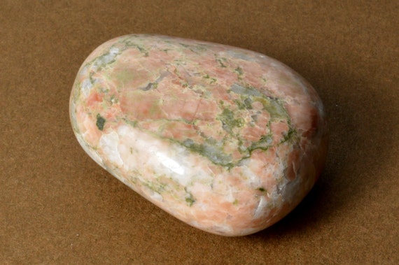 Polished Unakite Pink and Green Lake Michigan Stone Unakite