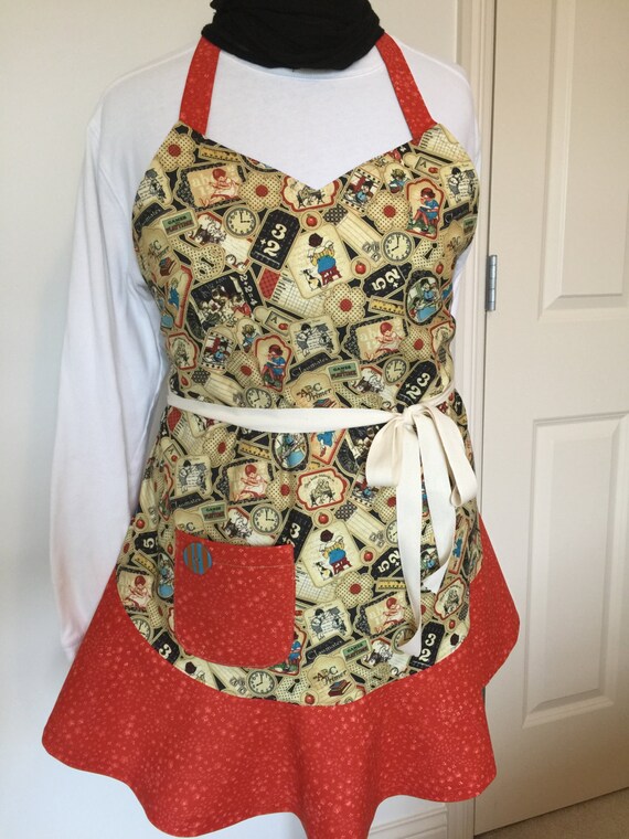 Items similar to Teacher Apron School Apron School Days Apron 17-07 on Etsy