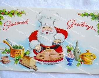 Christmas menu card | Etsy