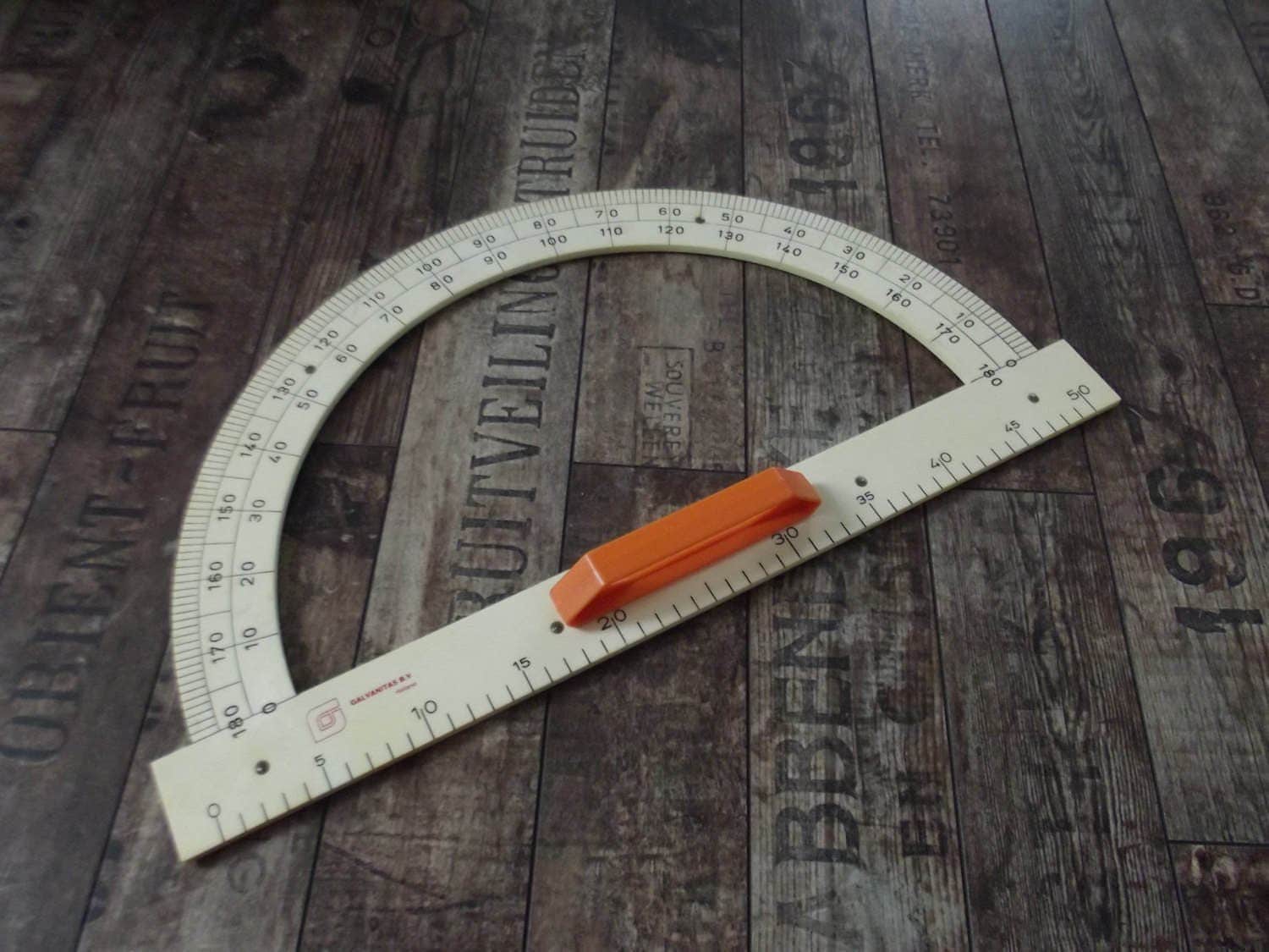 Large protractor, school attribute, industrial ruler, architects tools ...