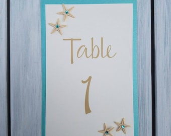 Beach table numbers | Etsy