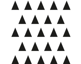 Triangle wall decal | Etsy