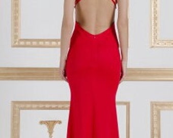 Red prom dress | Etsy