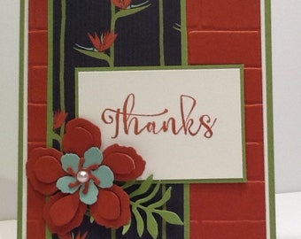 3d thank you card | Etsy