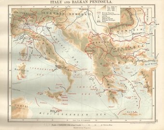 Balkan peninsula | Etsy