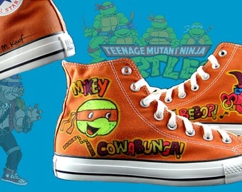 Ninja turtle shoes | Etsy