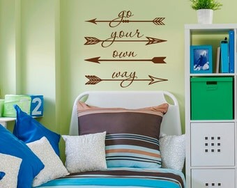 Arrow wall decal | Etsy