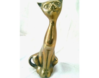 Siamese cat statue | Etsy