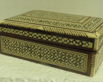 Bone inlay box | Etsy