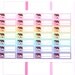 Happy Runner Girl Colorful Label Tracker Reminder Planner