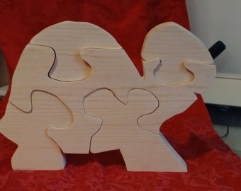 Turtle puzzle | Etsy